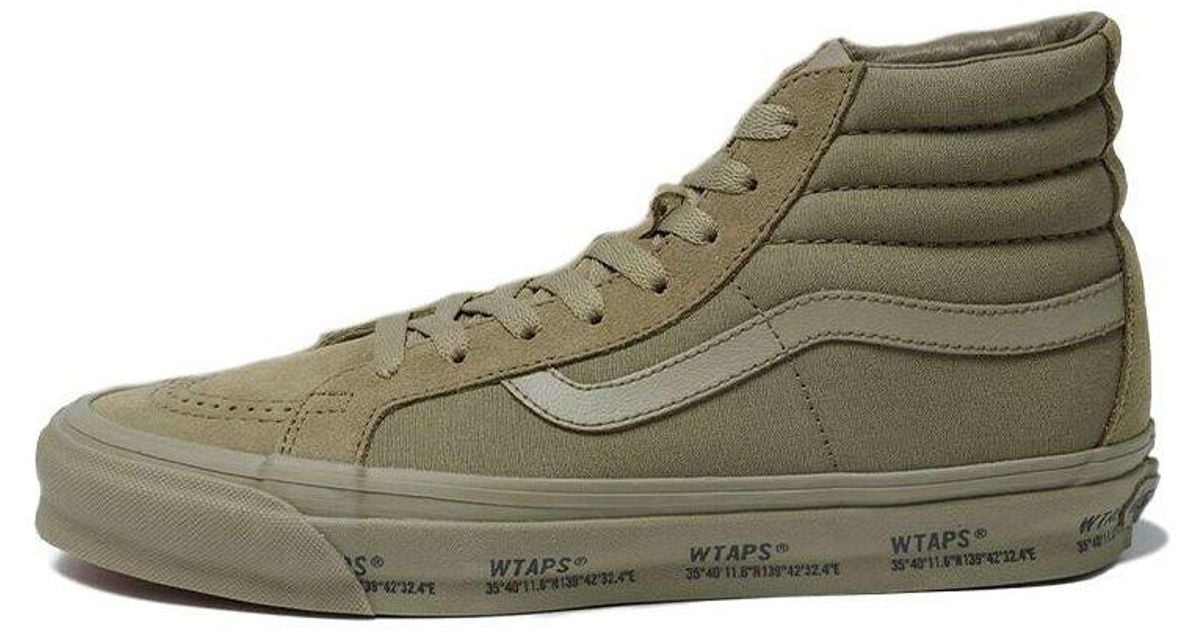 Vans Wtaps X Og Sk-hi Lx Army Green for Men | Lyst