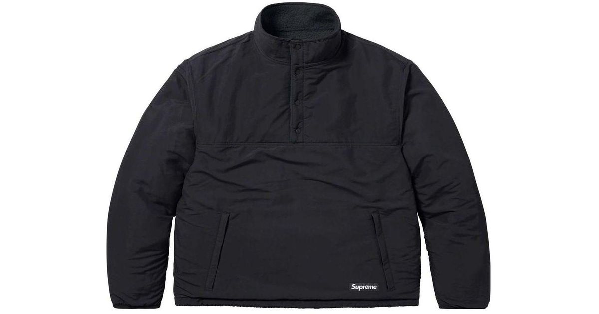 Supreme X Polartec Shearling Reversible Pullover in Blue for Men | Lyst UK
