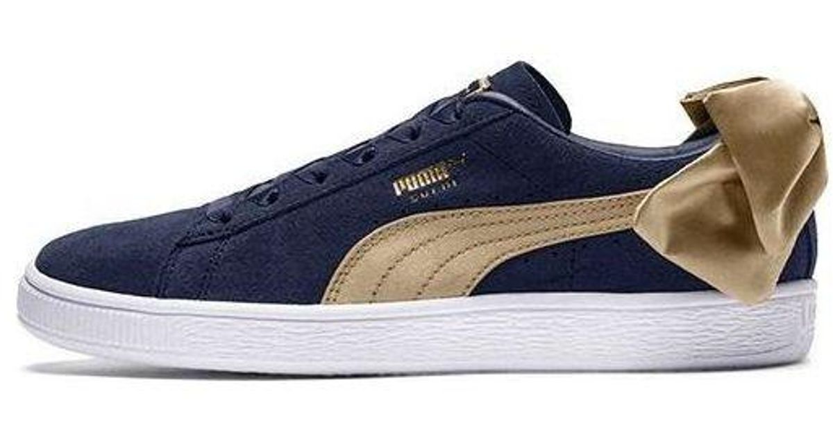 PUMA (Wmns) Suede Bow Varsity 'Peacoat' in Blue | Lyst UK