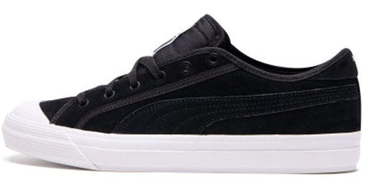 PUMA Capri Suede Low Tops Retro Casual Skateboarding Shoes in Black for ...