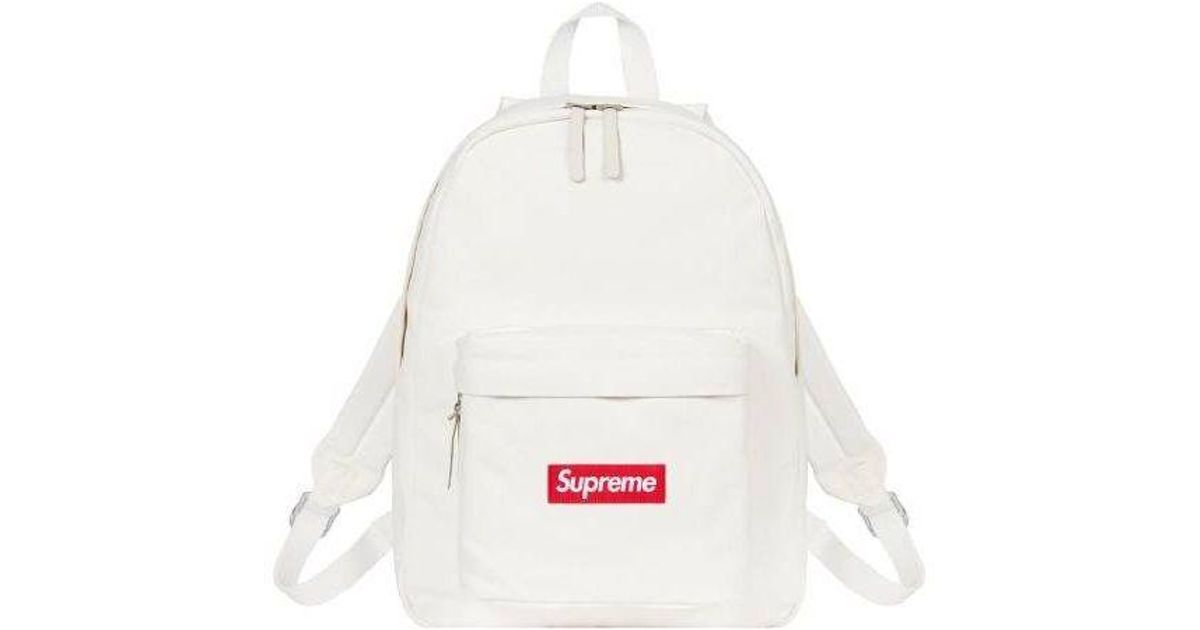 Supreme Canva Backpack '' in White for Men | Lyst