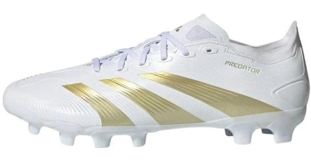 adidas Predator League Hg/Ag Metallic' in White for Men | Lyst