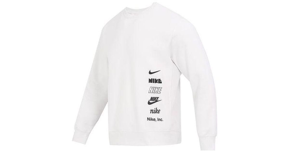 Nike Multi-Label Logo Sweaters in White for Men | Lyst