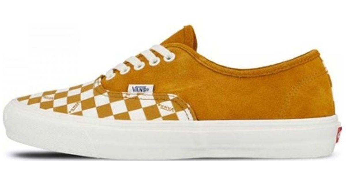 Vans Og Authentic Lx 'Buckthorn Checkerboard Toe' in Brown for Men | Lyst
