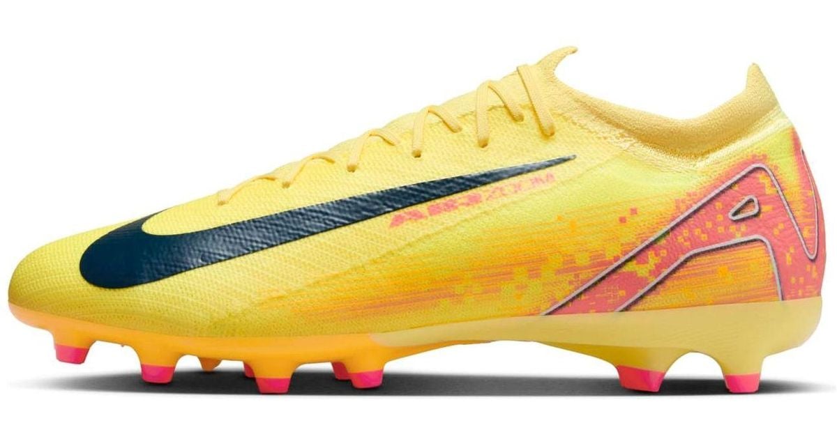 Nike X Kylian Mbappe Mercurial Vapor 16 Pro Ag 'Light Laser' in Yellow ...