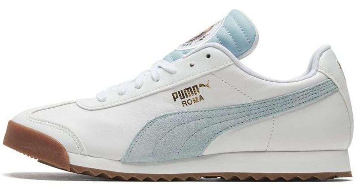 PUMA Roma Classic Running Shoes in White for Men | Lyst
