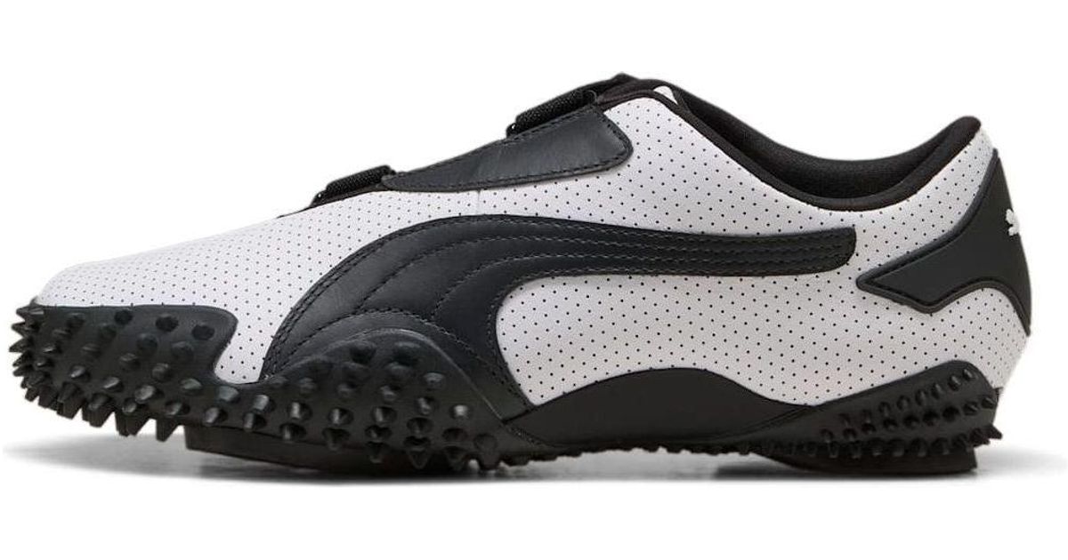 PUMA Mostro Perforated Leather in Black for Men | Lyst