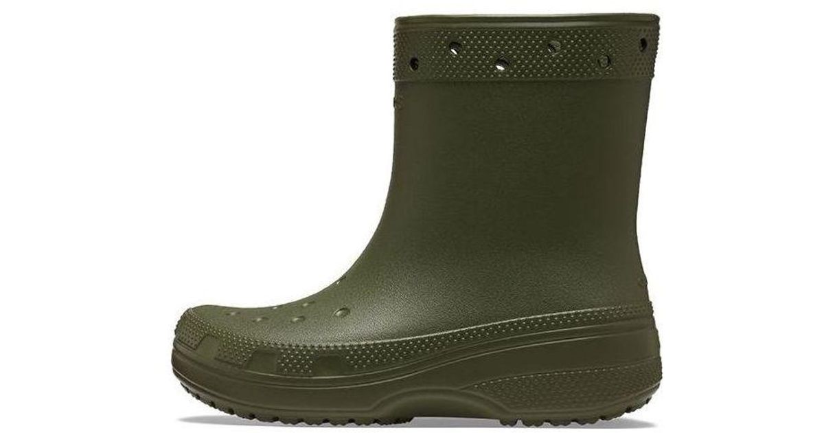 Crocs™ Classic Boot 'Army' in Green | Lyst
