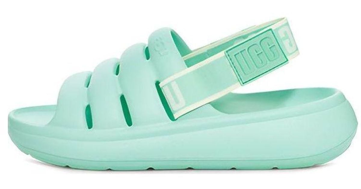 UGG (Wmns) Fluff Yeah Slide 'Emerald' in Blue | Lyst