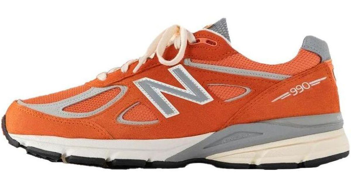 New Balance X Aim Leon Dore 990V4 Clay' in Red for Men | Lyst
