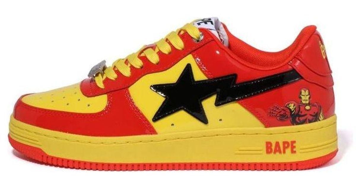 A Bathing Ape (Wmns) X Marvel Bape Sta in Red | Lyst UK