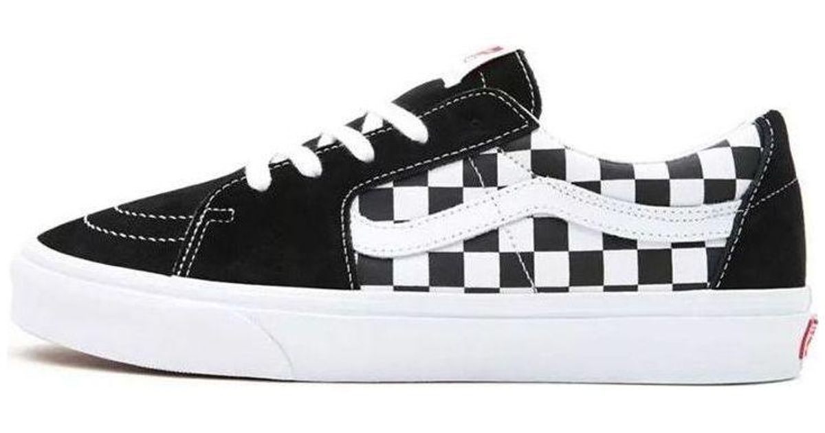 Vans Sk8-Low 'Checkerboard in Black for Men | Lyst