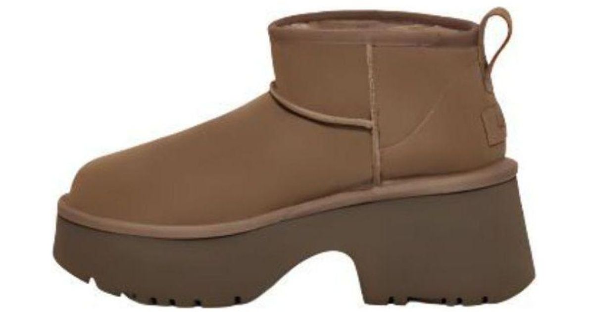 UGG (Wmns) Classic Ultra Mini New Heights 'Hickory' in Brown | Lyst