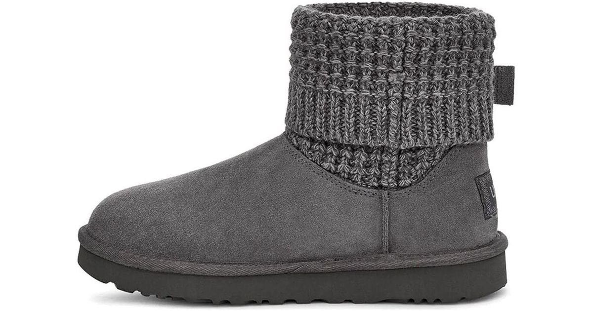 UGG (Wmns) Classic Solene Mini Cozy Stay Warm Outdoor Casual in Black ...