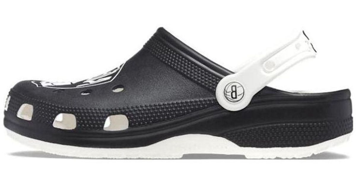 Crocs™ Brooklyn Brooklyn Nets Classic Clogs in Black for Men | Lyst