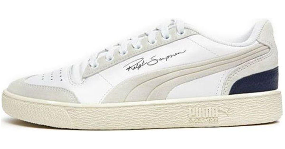 PUMA Ralph Sampson Lo Prm/ Low Board Shoes in White for Men | Lyst