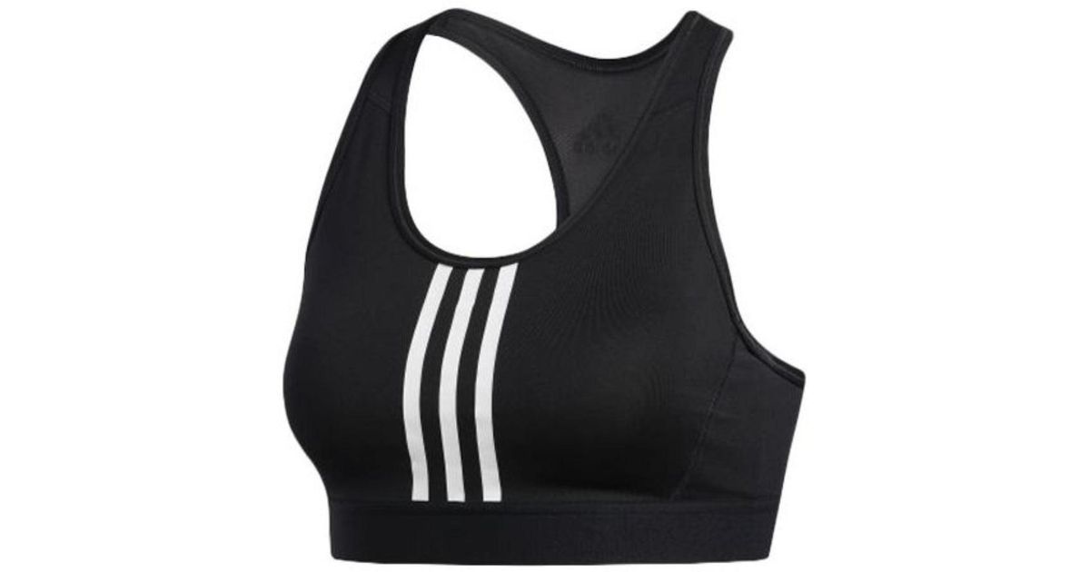 adidas (Wmns) Don'T Rest 3-Stripes Bra Asia Sizing in Black | Lyst