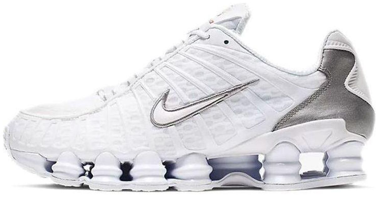 Nike Shox Tl 'Metallic' in White for Men | Lyst UK