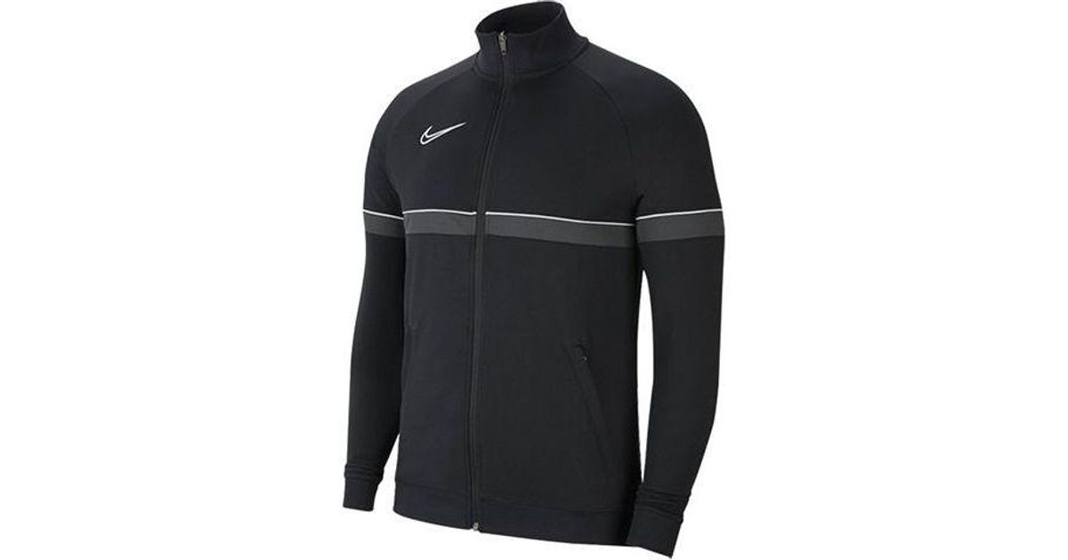 Nike Stripe Contrasting Colors Outdoor Zipper Jacket in Black for Men ...