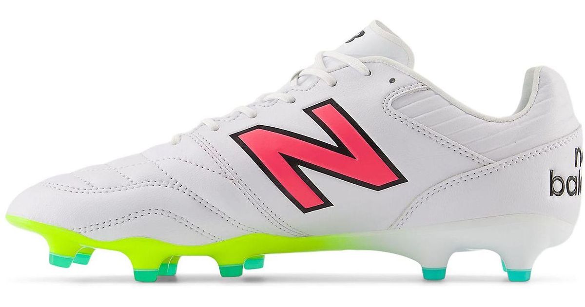 New Balance 442 V2 Pro Fg Neon' in White for Men | Lyst UK