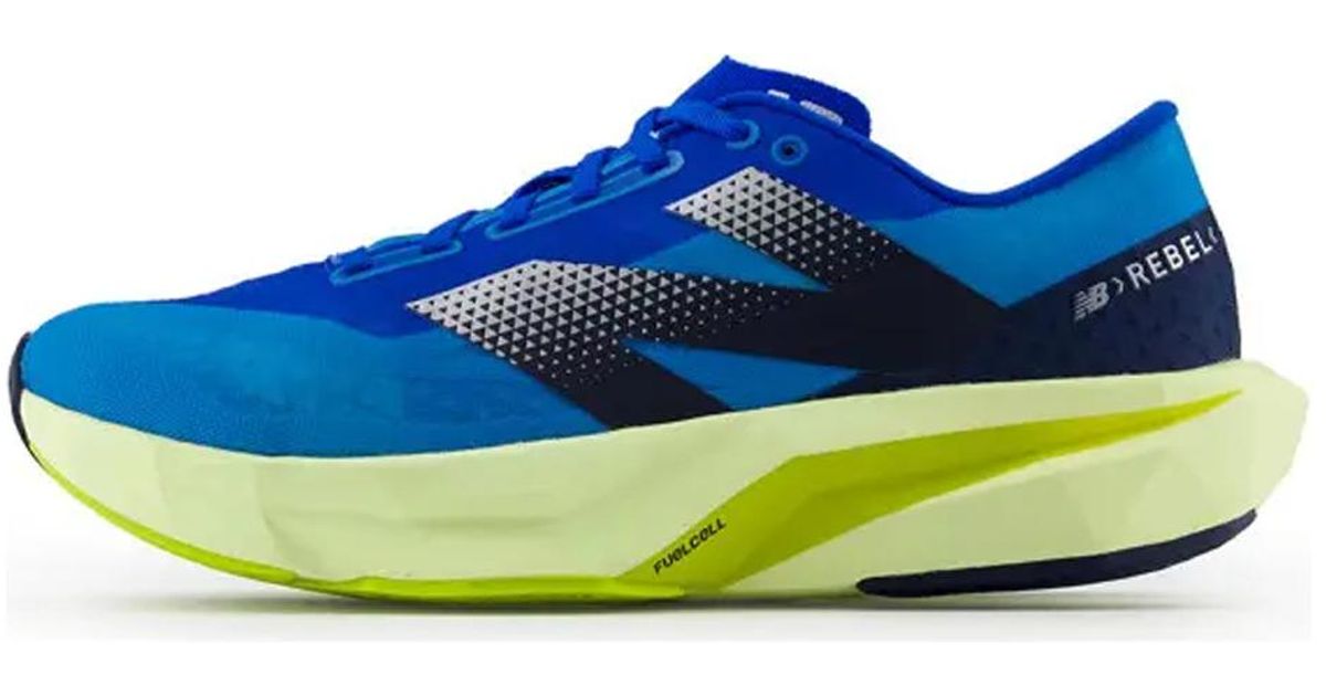 New Balance Balance Fuelcell Rebel V4 Running Trainers in Blue for Men ...