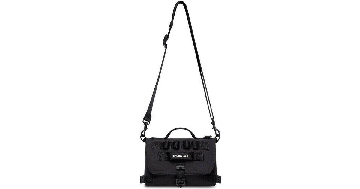 Balenciaga Army Messenger Bag in Black for Men | Lyst UK