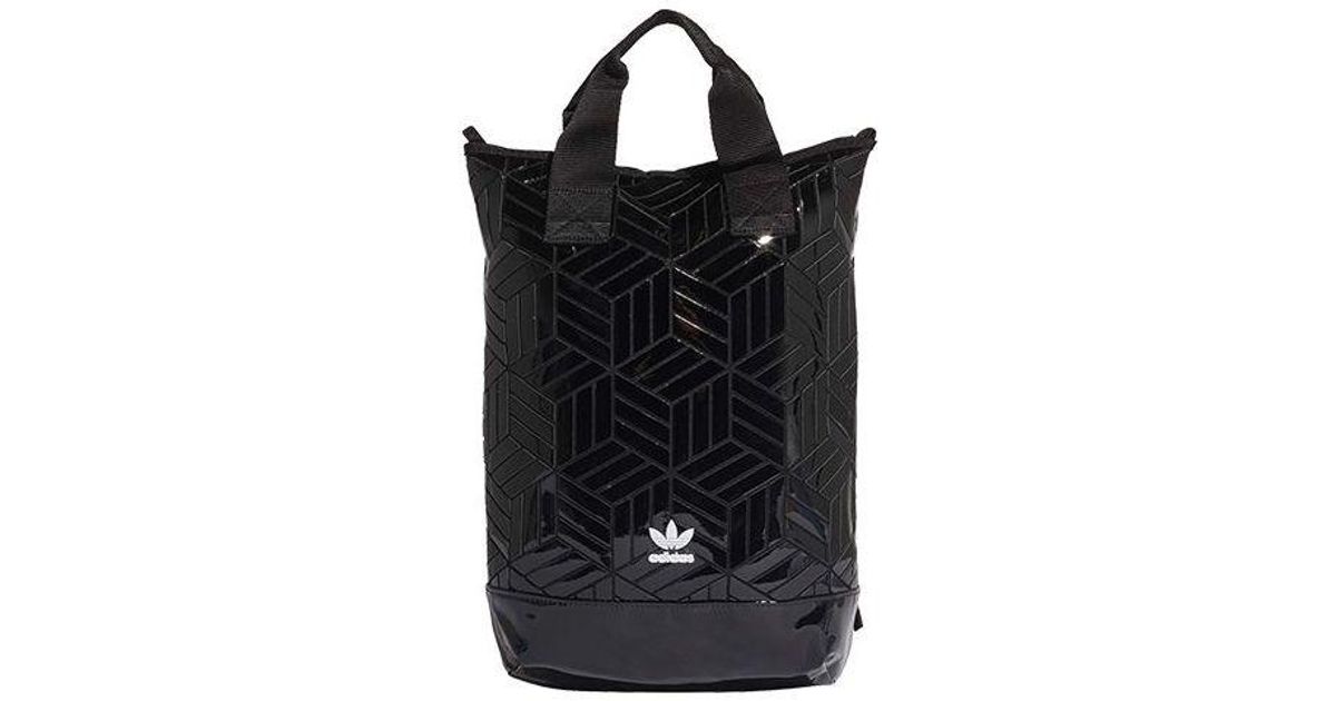 adidas Originals Roll-Top Backpack in Black for Men | Lyst UK