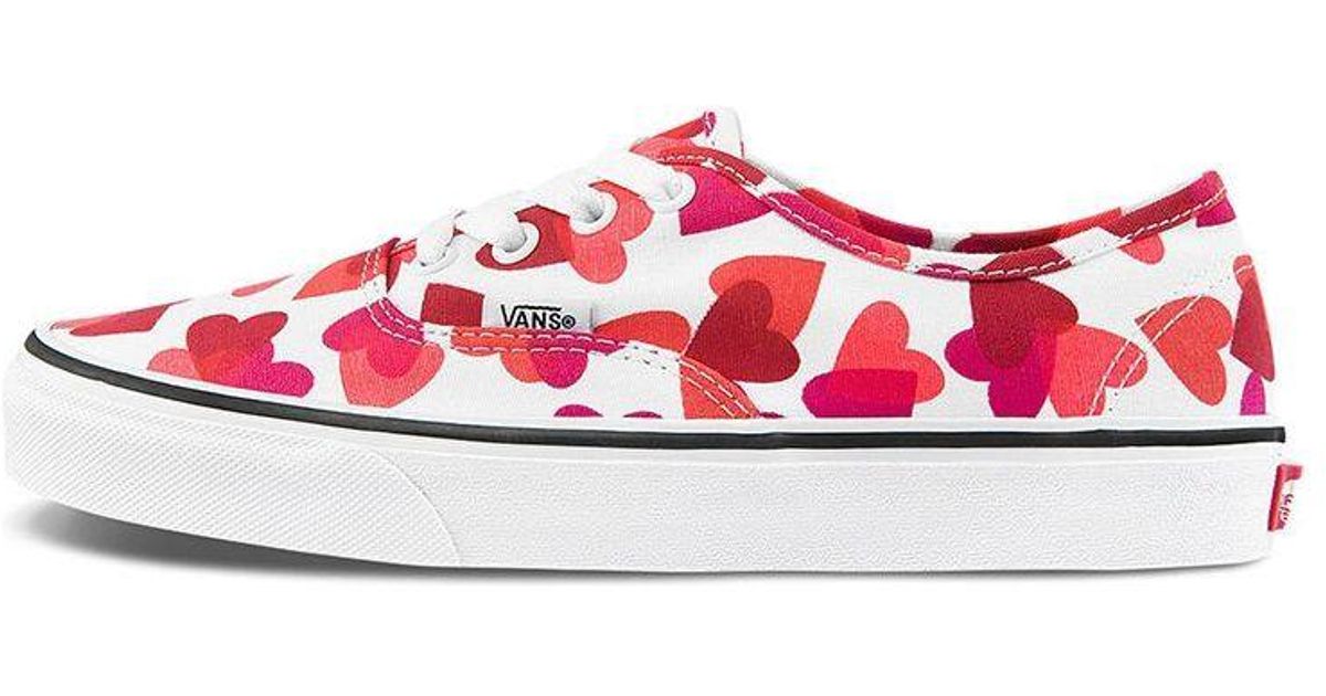 Vans Authentic 'Valentine Hearts' in Red for Men | Lyst