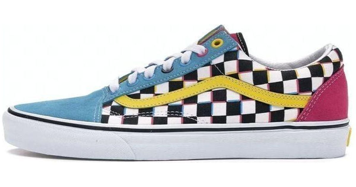 Vans Old Skool 'Crazy Checks' in Blue for Men | Lyst