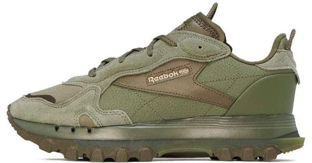 Reebok (Wmns) Cardi B X Classic Leather 'Hunter' in Green | Lyst