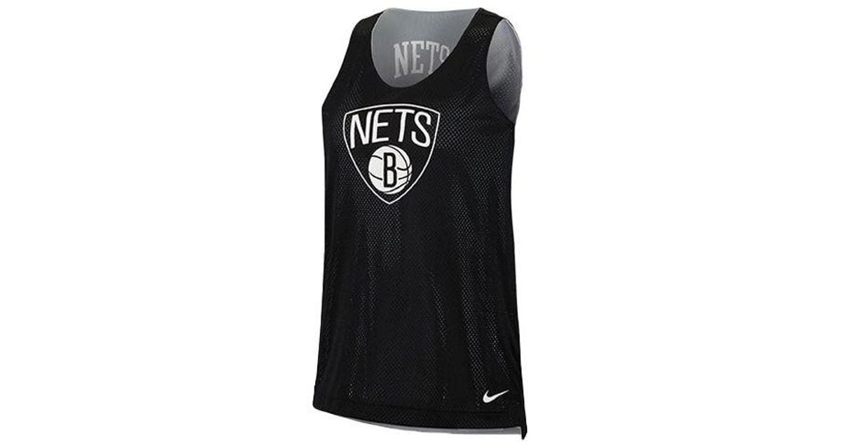 Nike (Wmns) X Nba Brooklyn Nets Reversible Training Jersey in Black | Lyst