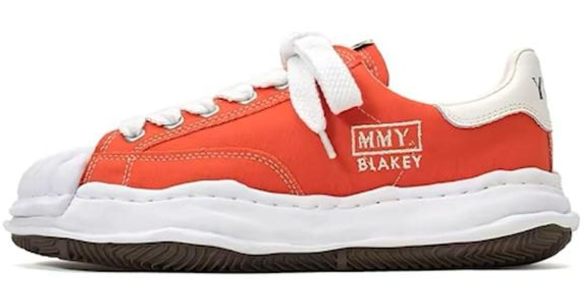 Maison Mihara Yasuhiro Blakey Og Sole Canvas Low-Top Sneaker in Red for ...