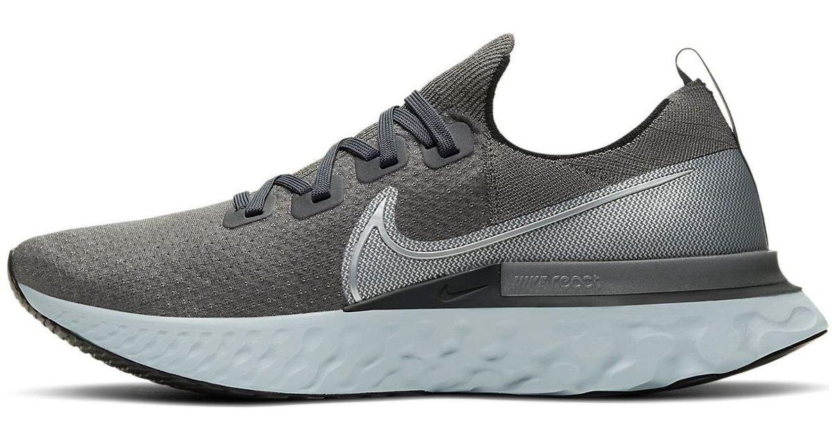Nike React Infinity Run Flyknit 'Iron' in Gray for Men | Lyst