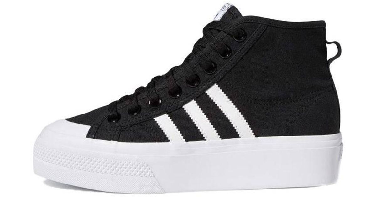 adidas (Wmns) Nizza Platform Mid 'Core' in Black | Lyst