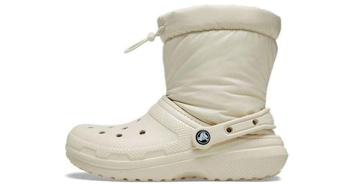 Crocs™ (Wmns) Classic Lined Neo Puff Boots in Metallic | Lyst