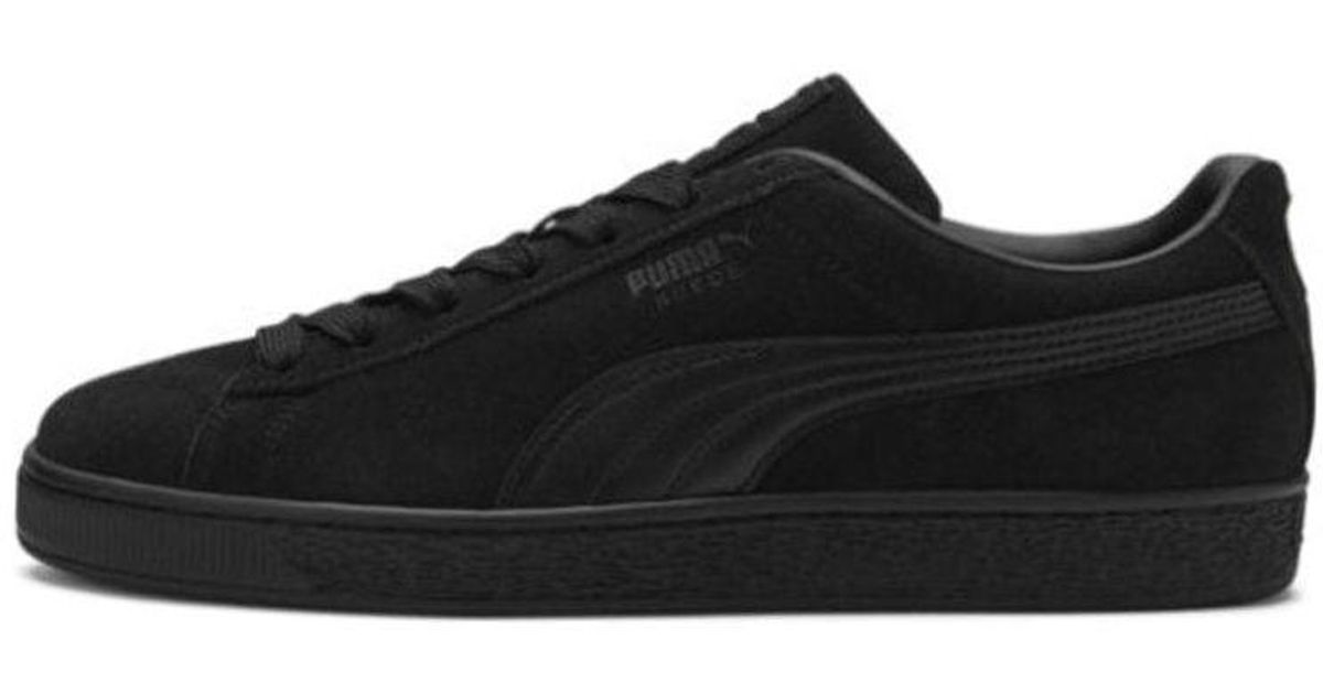 PUMA Suede Classic 'Triple' in Black for Men | Lyst