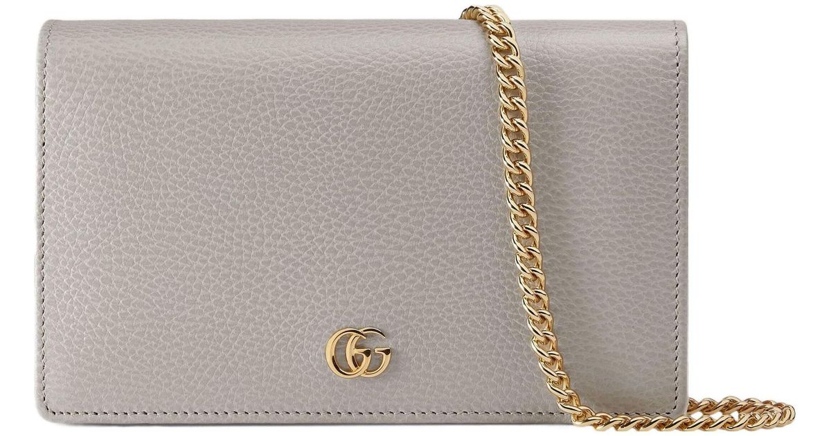 Gucci (Wmns) Gg Marmont Mini Chain Bag 'Light' in Gray | Lyst