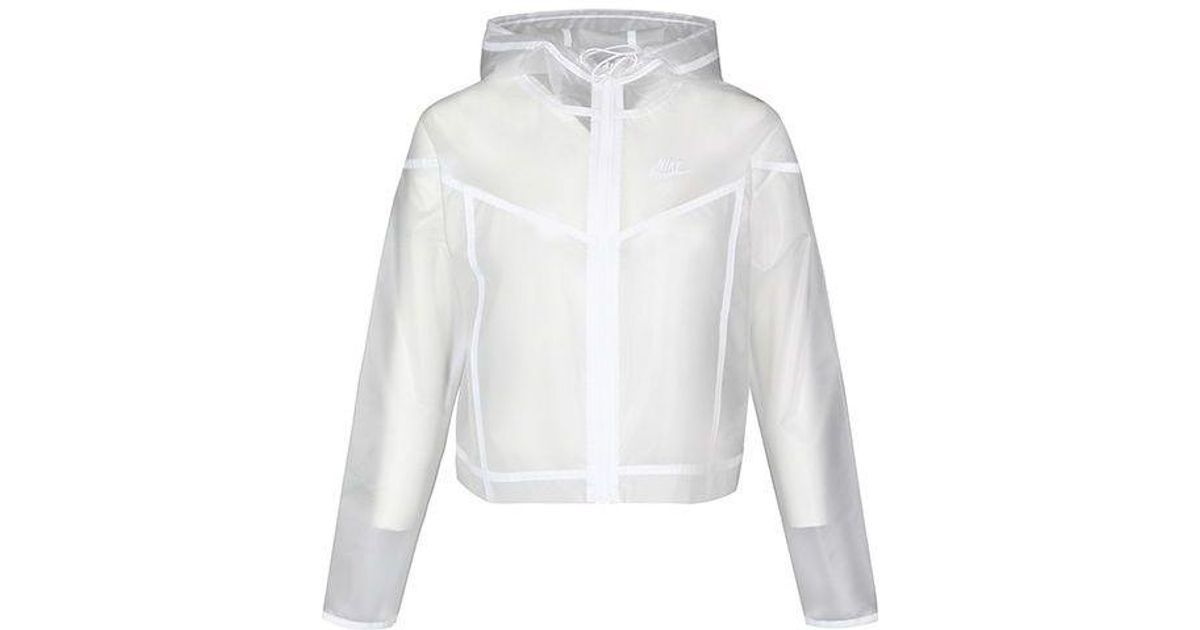 Nike (Wmns) Sportswear Windrunner Jacket 'Transparent' in White | Lyst