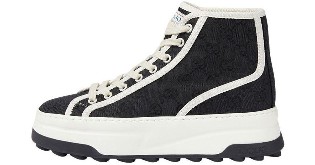 Gucci (Wmns) Gg Blooms High-Top Sneakers in Black | Lyst UK
