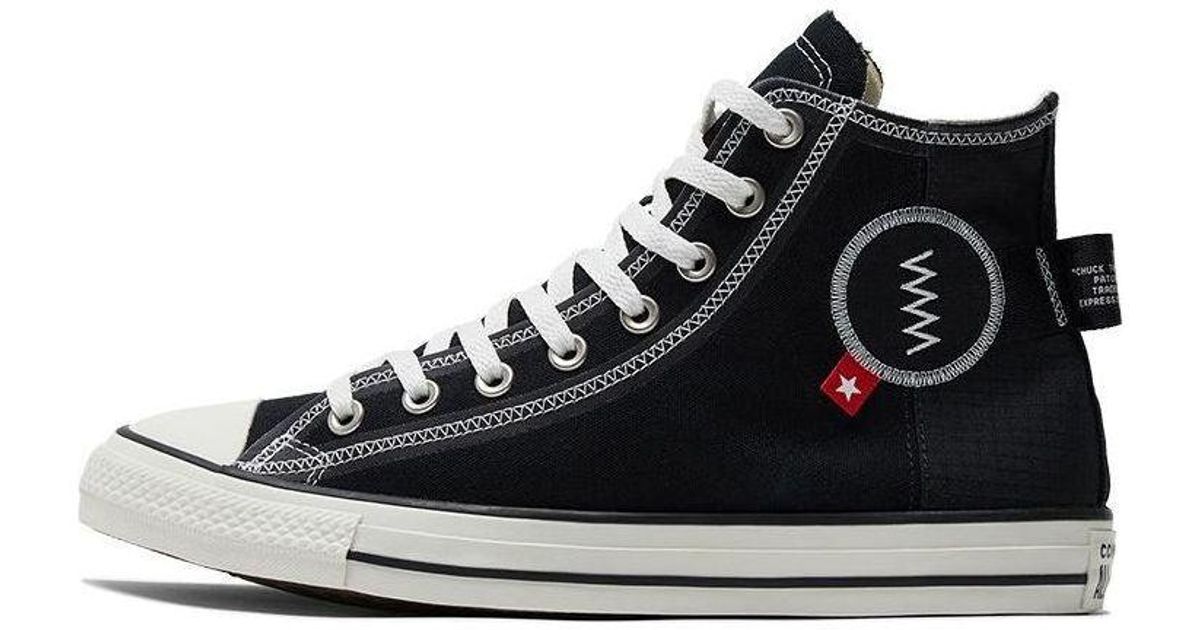 Converse Chuck Taylor All Star High 'Logo Tag in Black for Men | Lyst