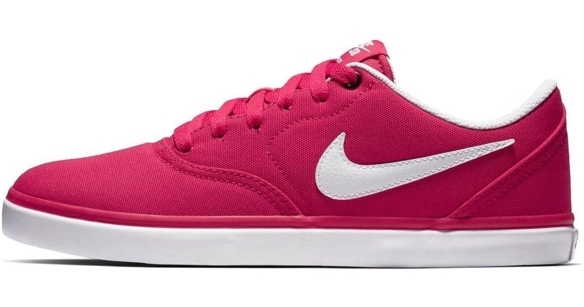 Nike (Wmns) Sb Check Solarsoft Canvas Rush Atmosphere' in Pink | Lyst