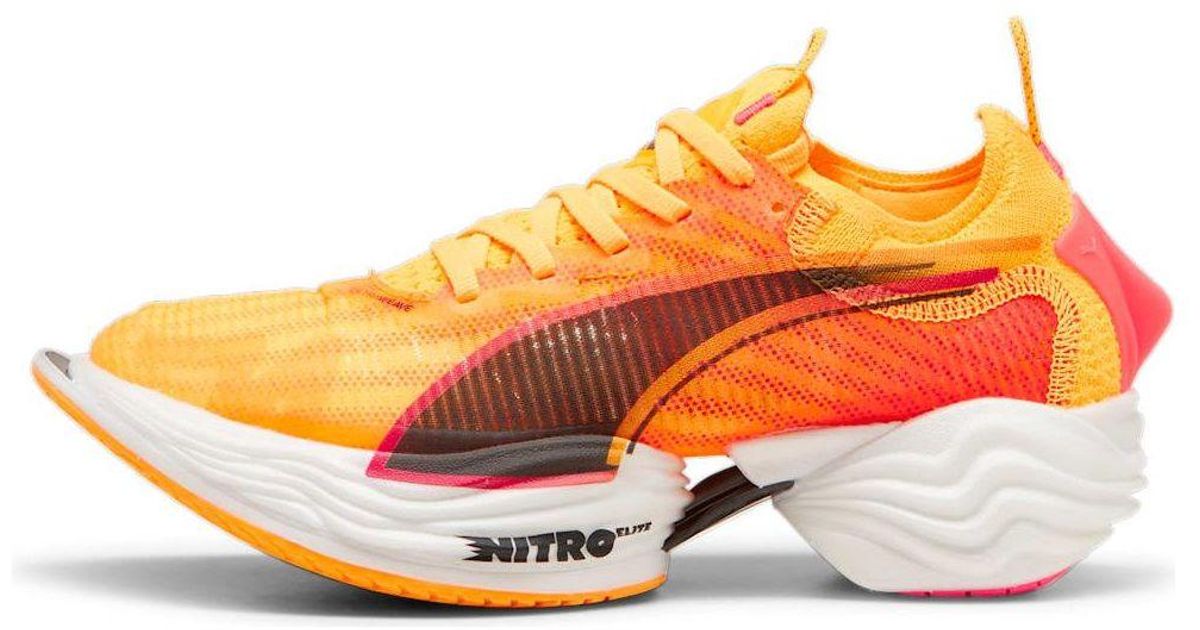PUMA (Wmns) Fast-R Nitro Elite 2 'Sun Stream' in Orange | Lyst