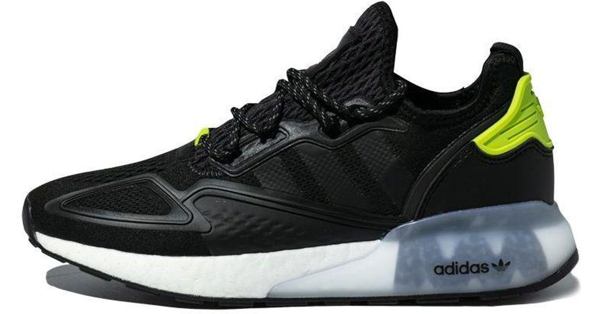 adidas Zx 2K Boost Semi Solar Slime' in Black for Men | Lyst