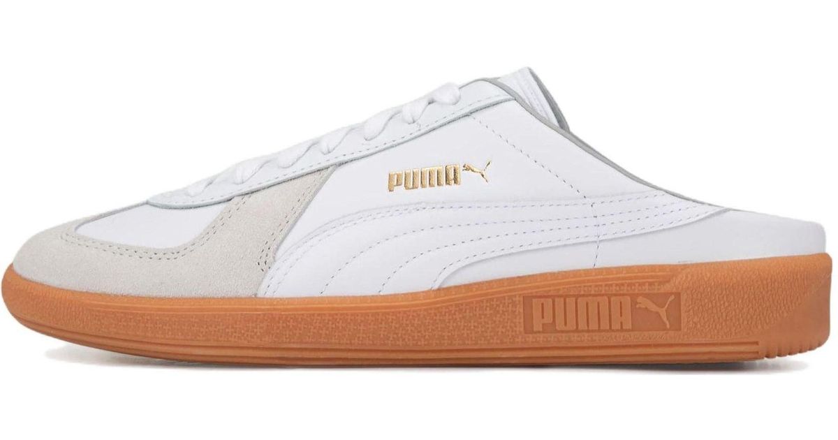 PUMA Army Trainer Mule in White for Men | Lyst