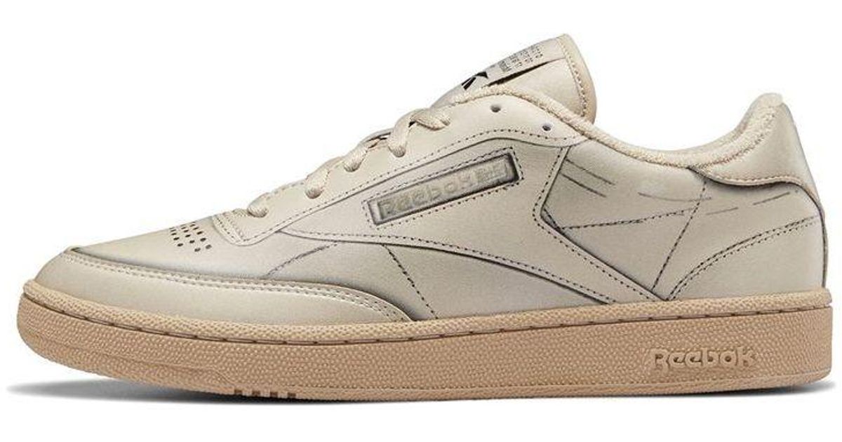Reebok Maison Margiela X Club C 'Tan' in White for Men | Lyst