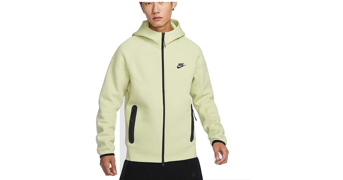 Nike Tech Fleece Full-Zip Windrunner Hooded Jacket Asia Sizing in Green ...