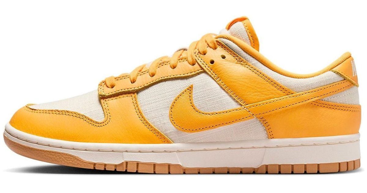 Nike Dunk Low 'University Soft' in Yellow for Men | Lyst