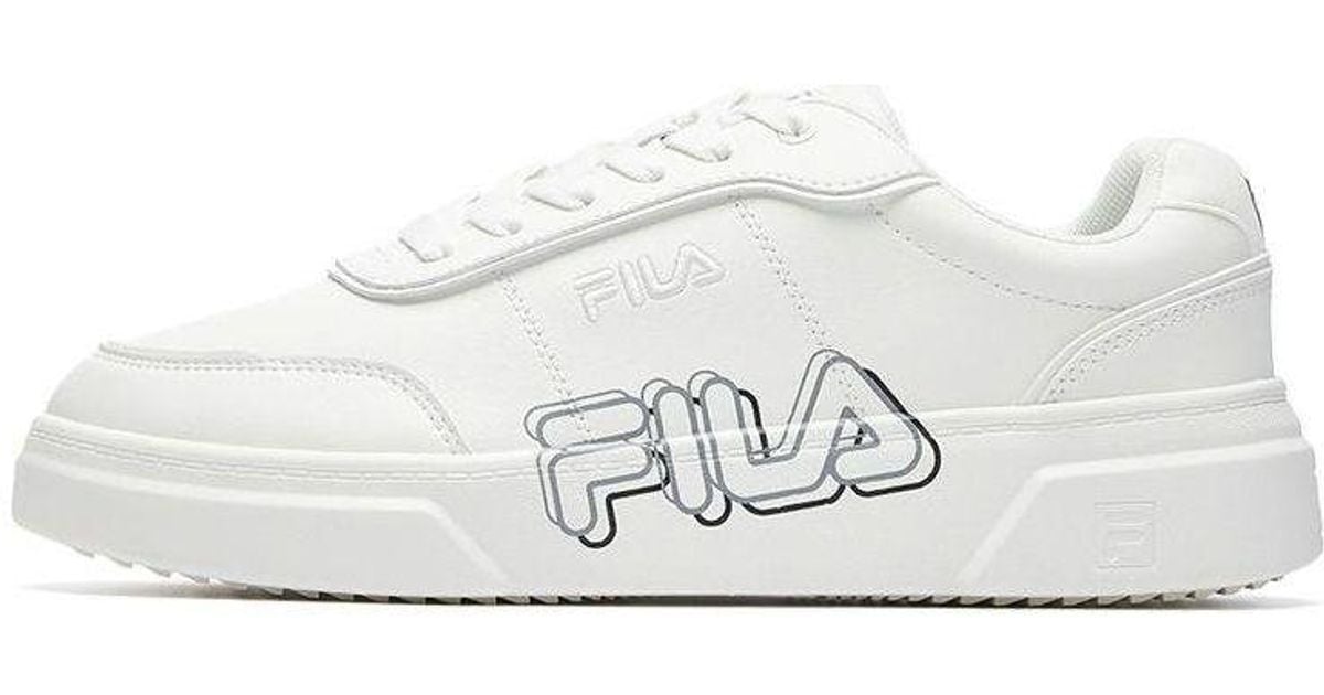 Fila Game Point Platform Sneakers in White for Men | Lyst