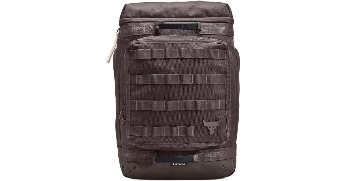 Under Armour Project Rock Pro Box Backpack '' in Brown | Lyst