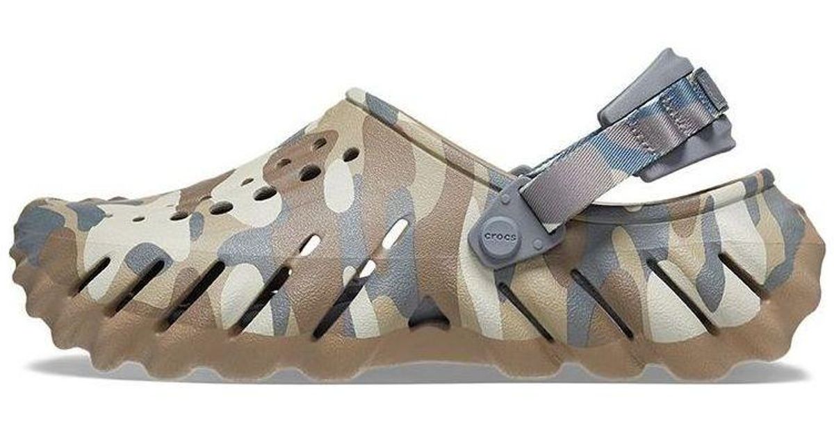 Crocs™ Echo Camo Redux Clog 'Charcoal Camo' in Blue for Men | Lyst
